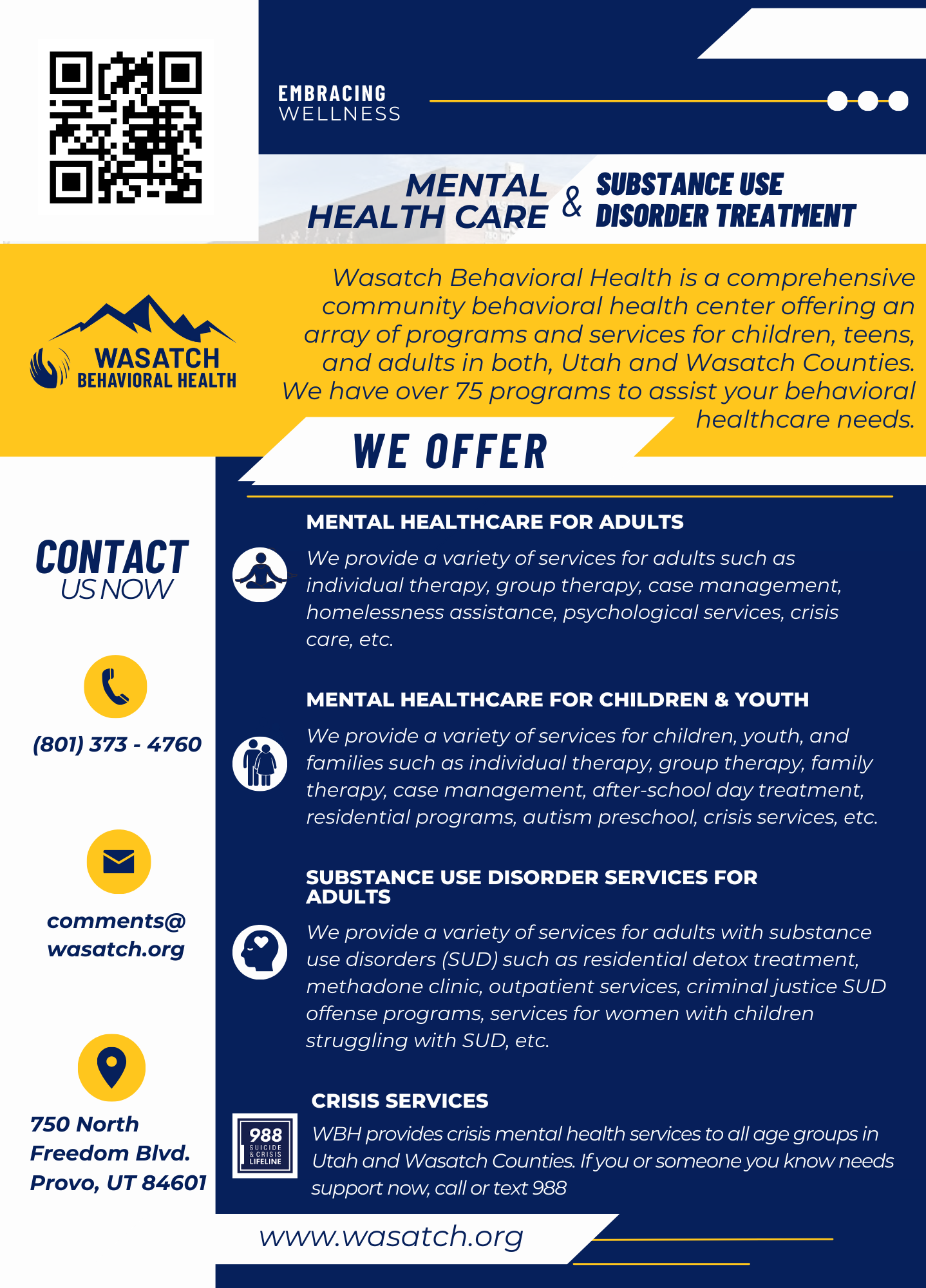 Flyer | Wasatch Behavioral Health